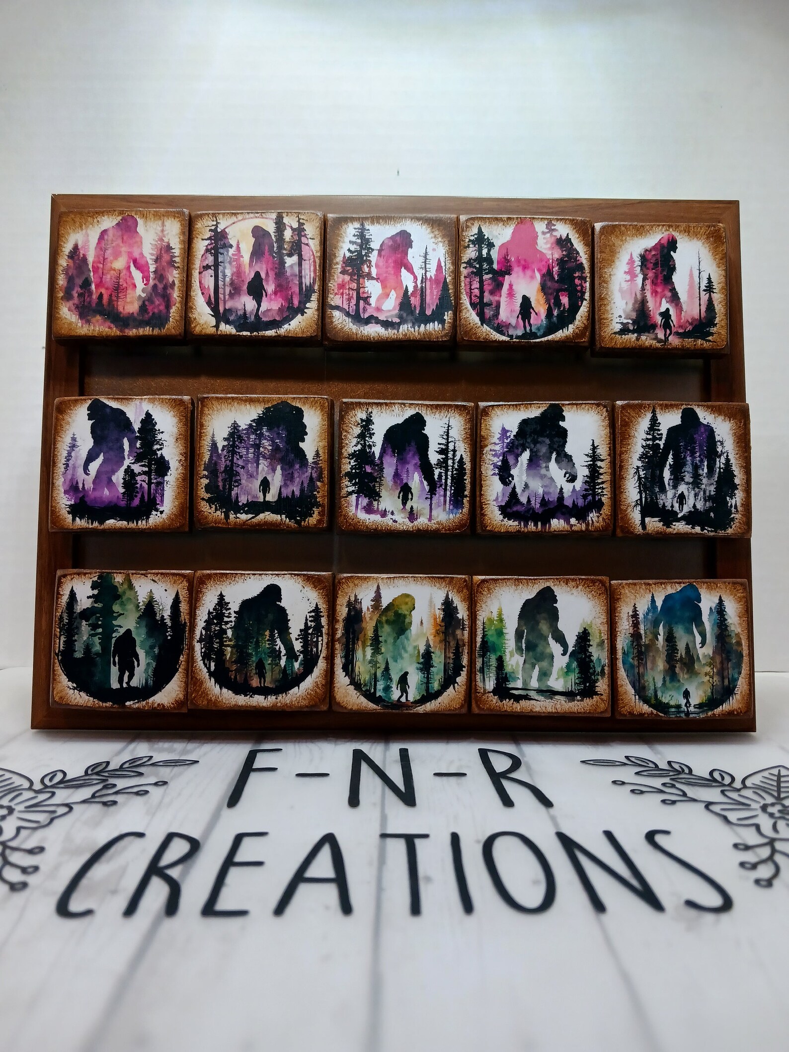 Big Foot Magnets Set of 4. Handmade Wooden Magnets 51 Designs to Choose ...