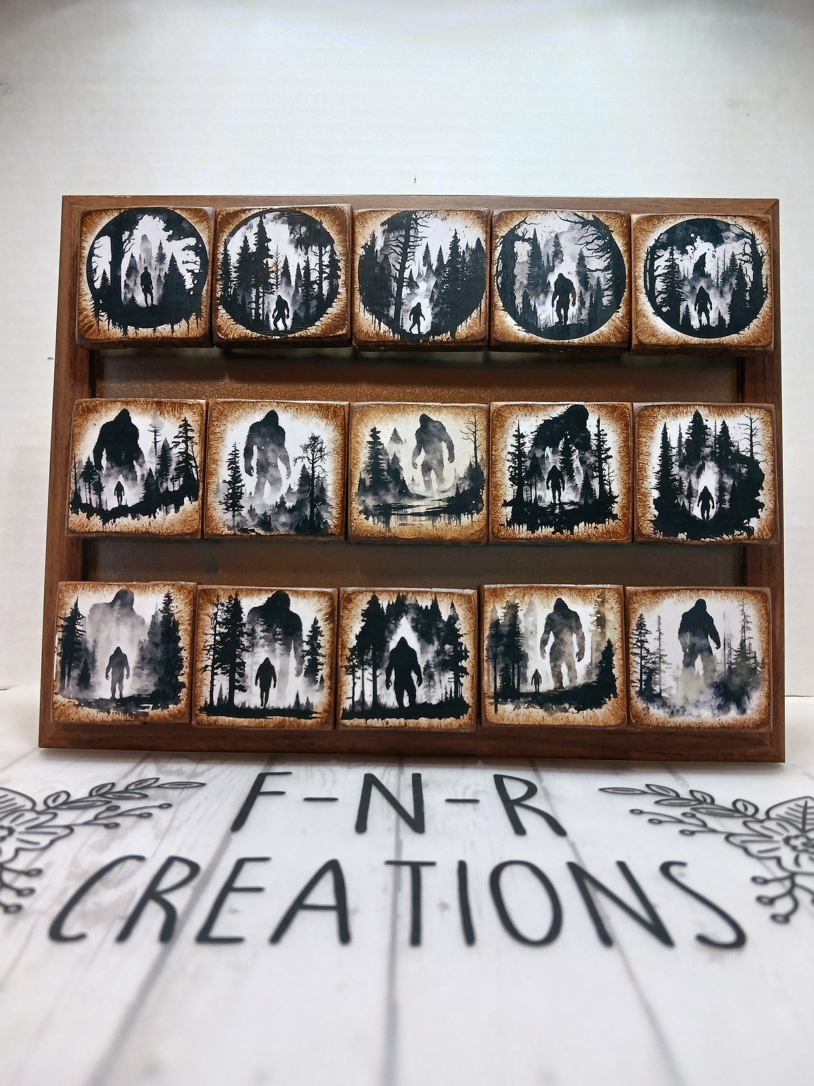 Big Foot Magnets Set of 4. Handmade Wooden Magnets 51 Designs to Choose ...