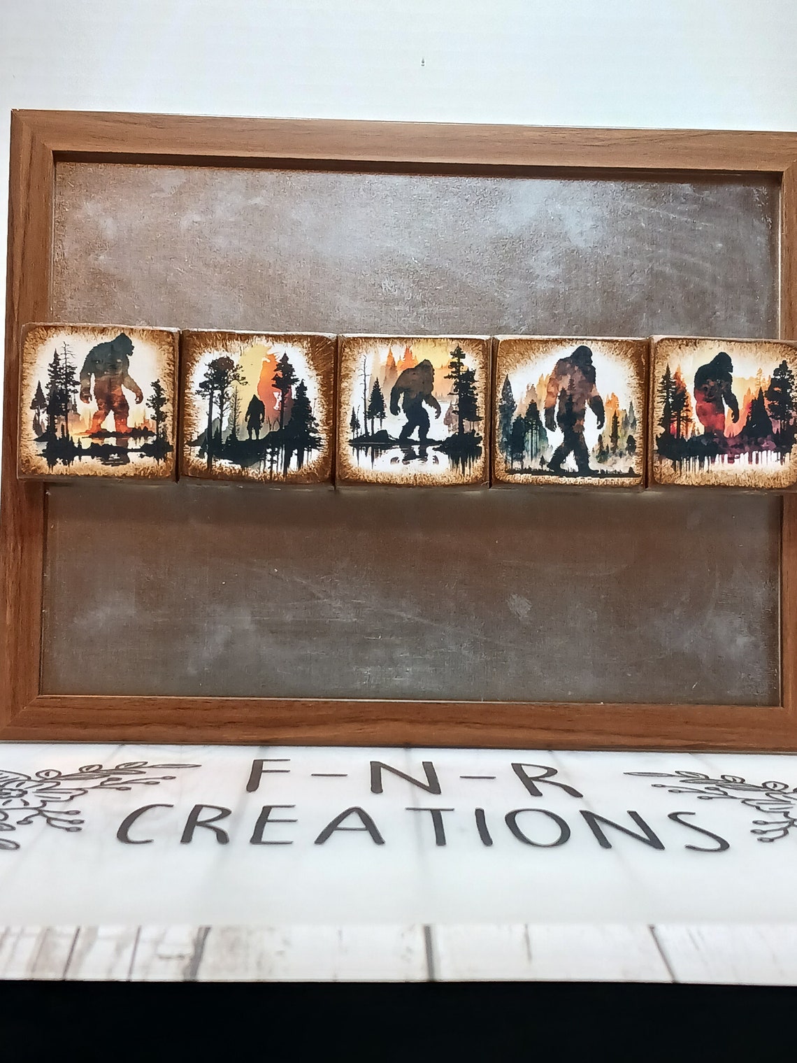 Big Foot Magnets Set of 4. Handmade Wooden Magnets 51 Designs to Choose ...