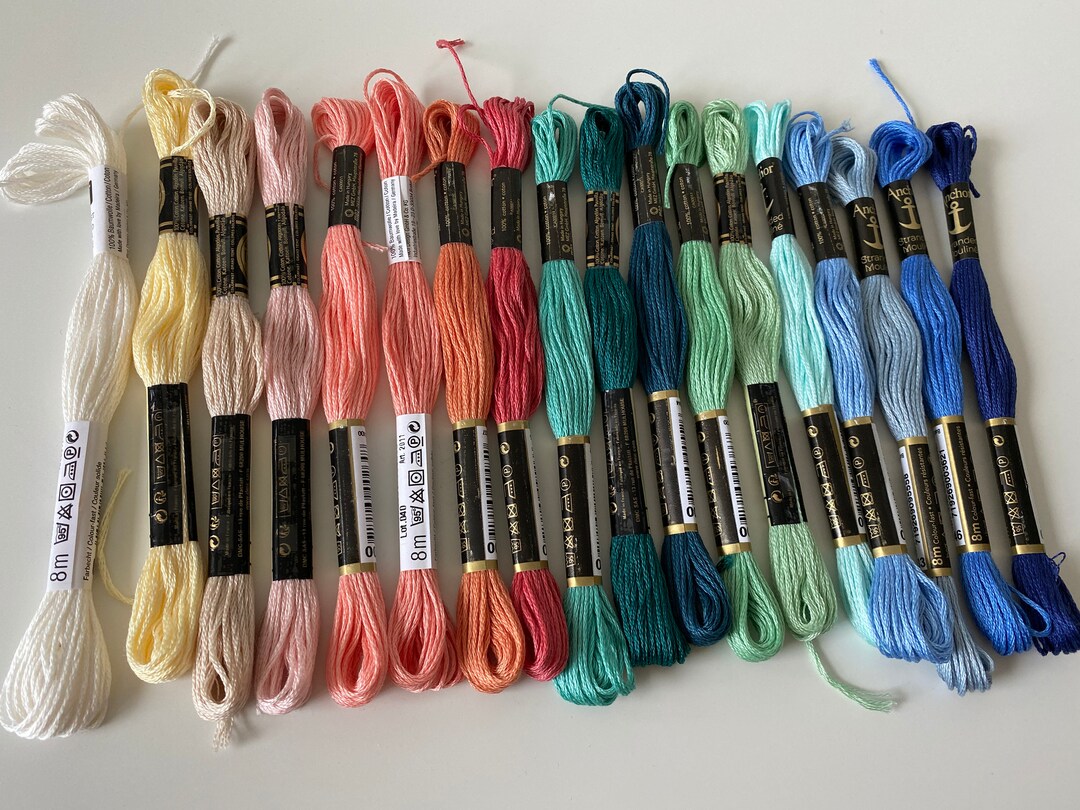 EMBROIDERY THREAD, YARN PALETTE summer, Embroidery Thread, Embroidery ...