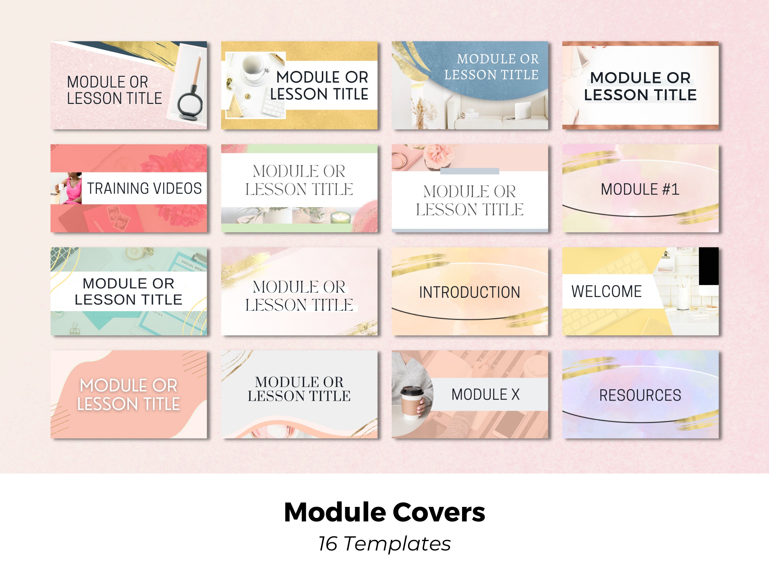 Canva Course Creator Bundle Online Course Ecourse Workbook Template
