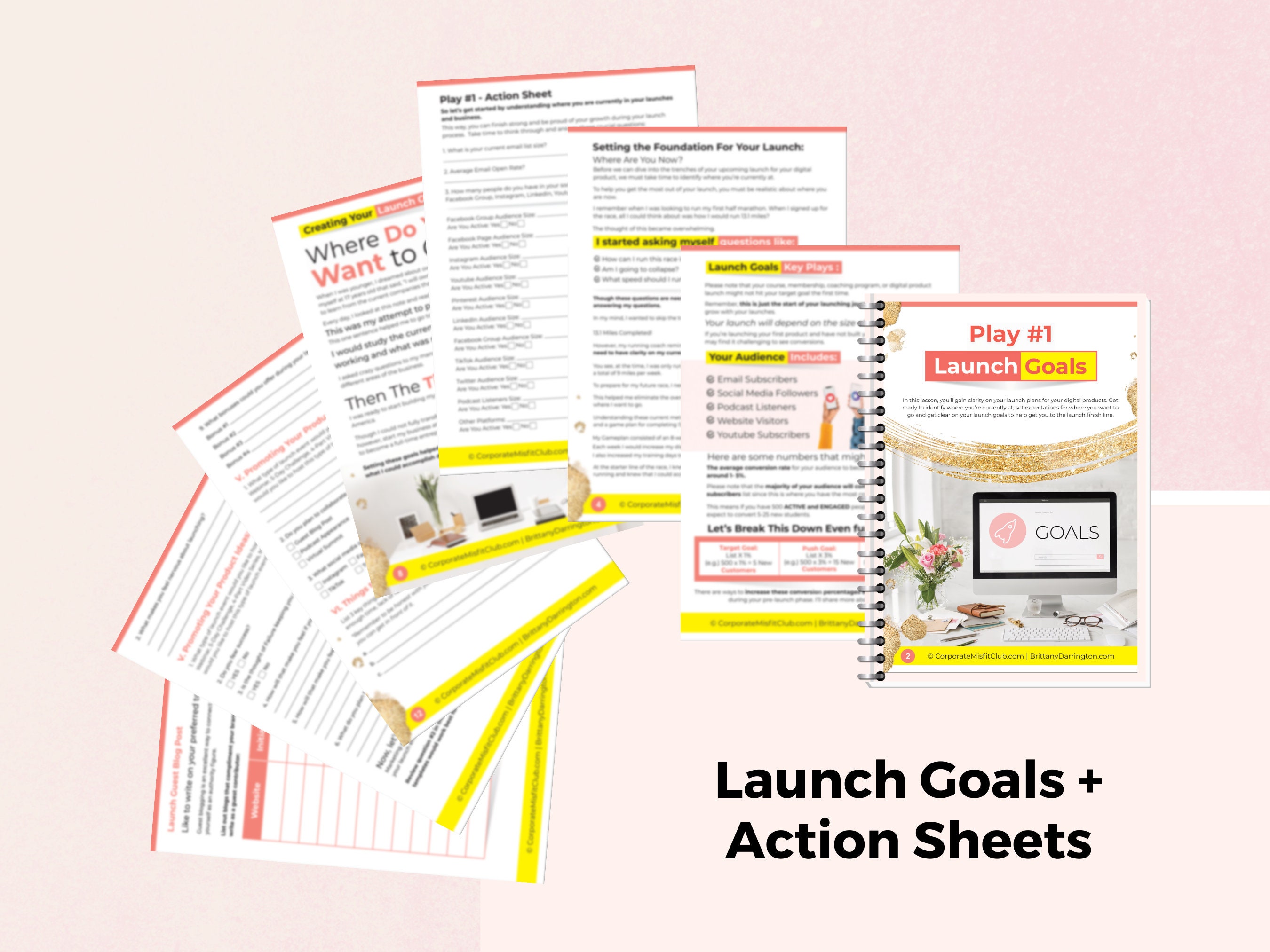 Launch Playbook Launch Planner Course Launch Planner Digital Product ...