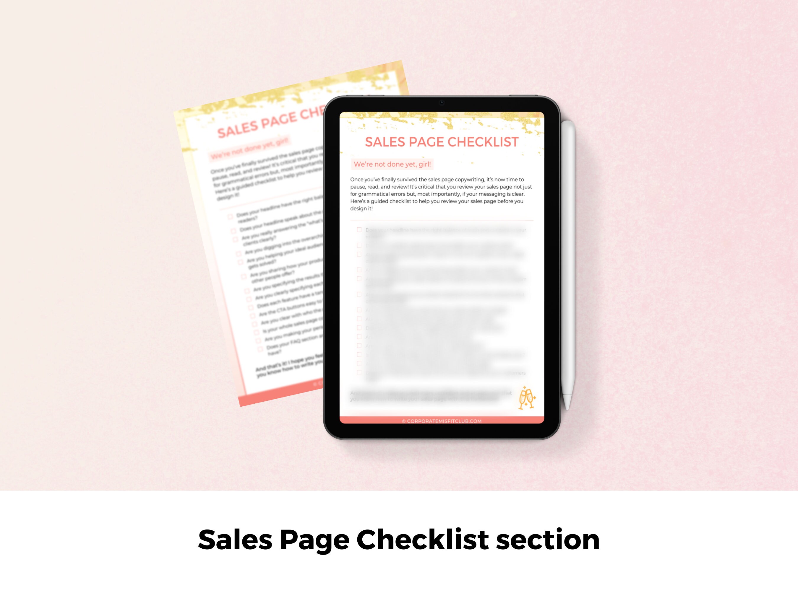 Sales Page Copywriting Planner Landing Page Writing Kit Sales Page ...