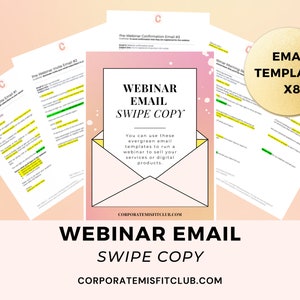 Webinar Email Sequence Done-for-you Webinar Email Scripts 8-part Email ...