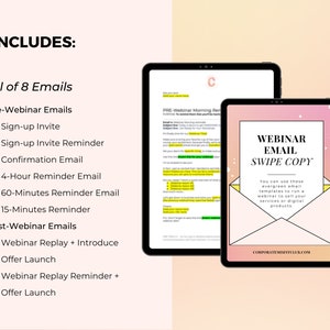 Webinar Email Sequence Done-for-you Webinar Email Scripts 8-part Email ...