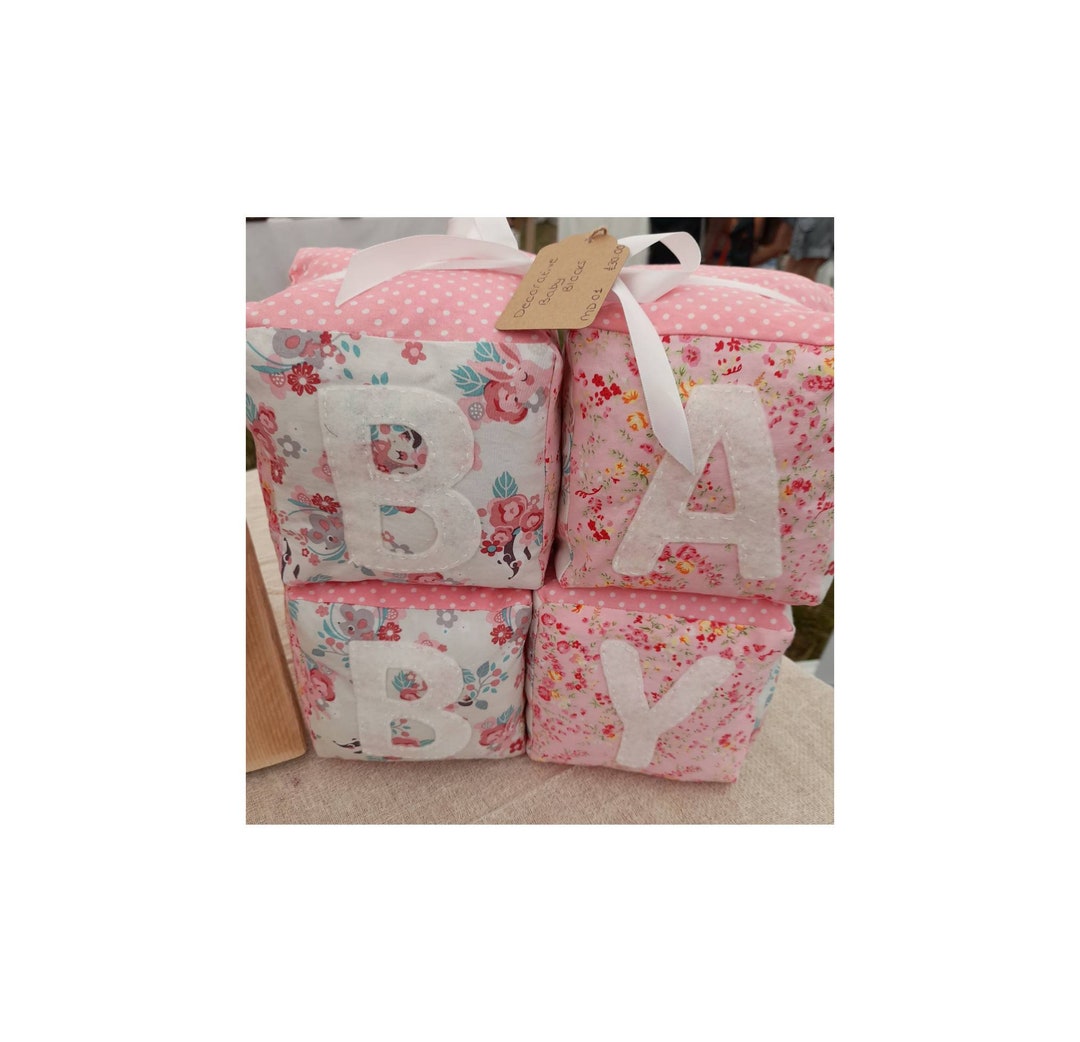 Fabric Baby Blocks Soft Baby Blocks Letter Blocks New Baby - Etsy