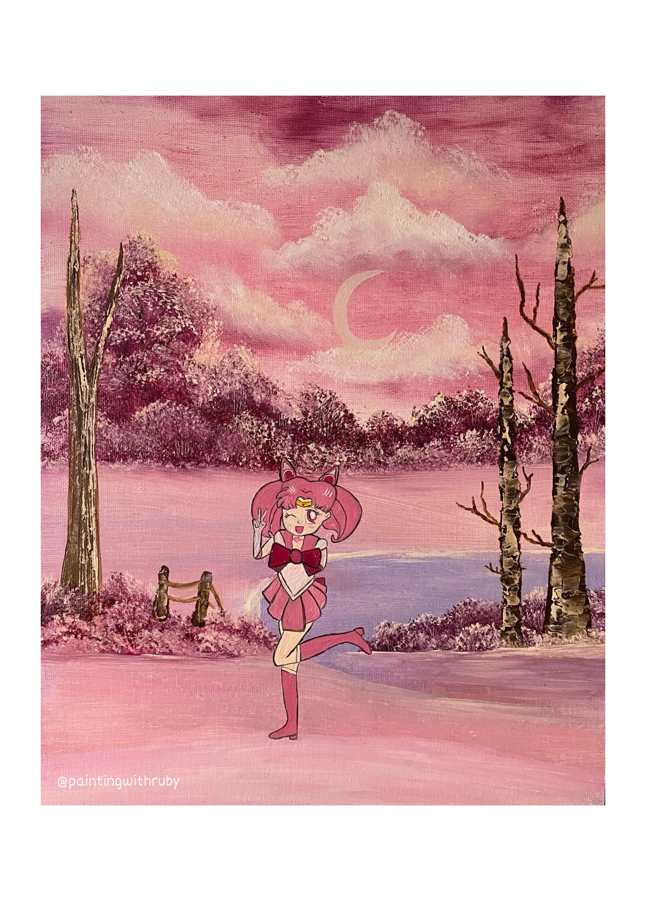 Holographic Sticker Sailormoon - Original Artwork Chibi Moon - Etsy