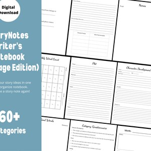 Storynotes Deluxe FULL PAGE: Writer's Notebook - Etsy