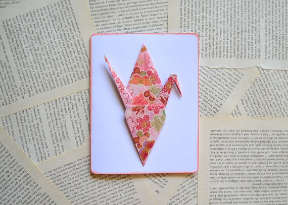 Get Well Origami Card Breast Cancer Support | Etsy