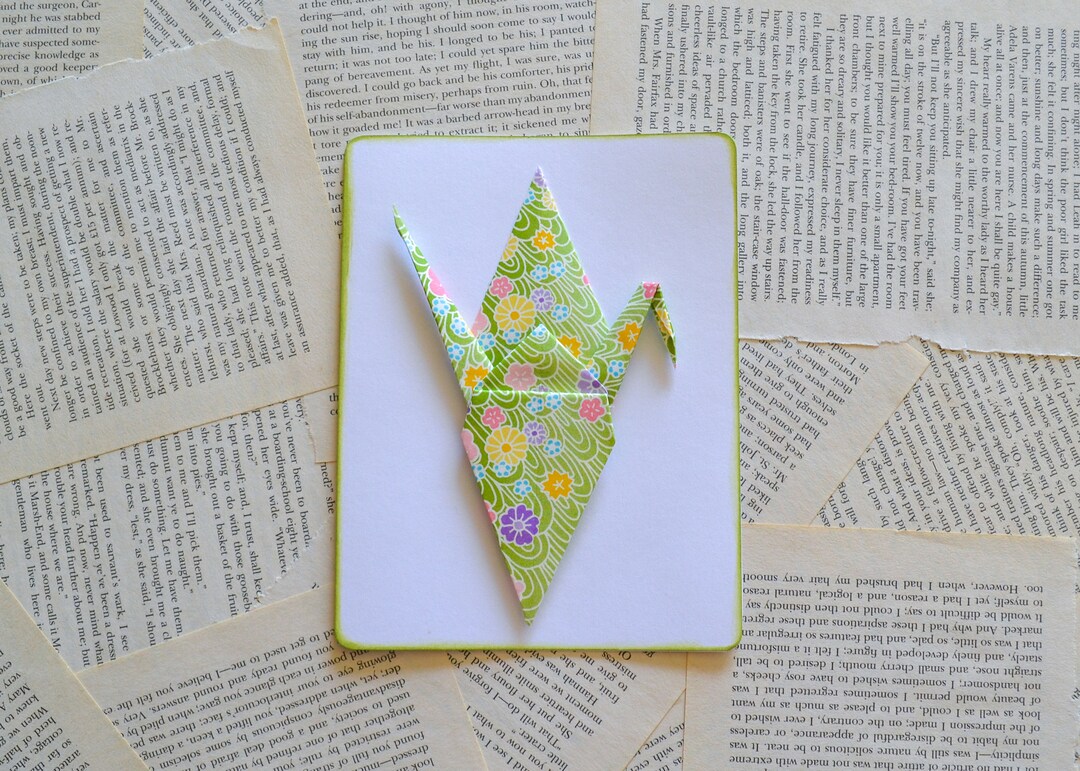 Get Well Origami Card, Liver Cancer Support - Etsy