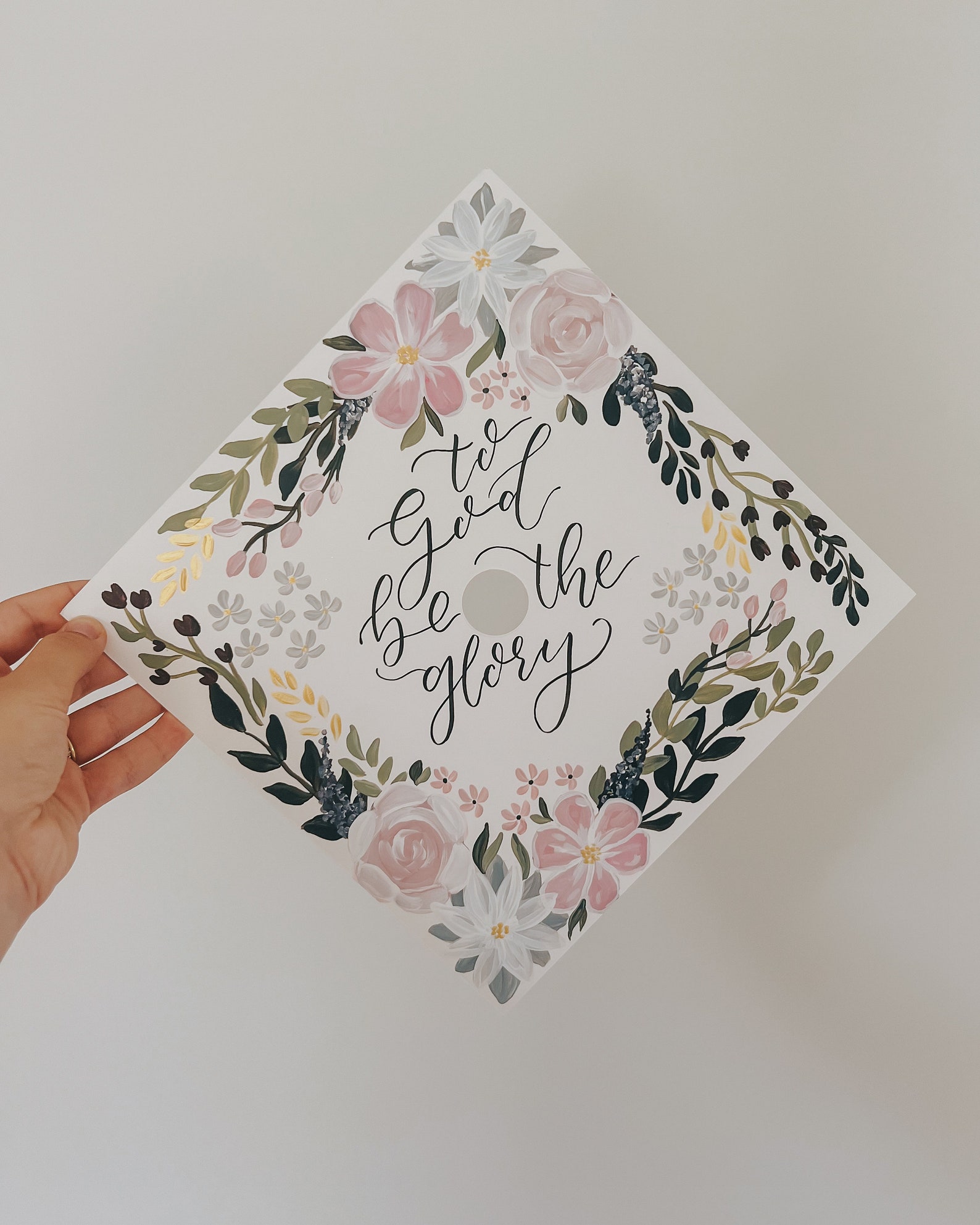 Personalized Grad Cap Topper Handpainted, College and Highschool ...