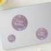 Floral Happy Birthday Matte Circle Sticker - Etsy