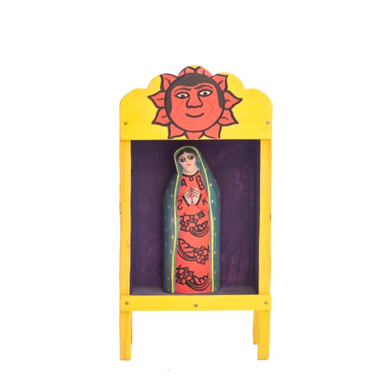 Nicho Shrine Handmade Mexican Folk Art Nicho Shrine La | Etsy