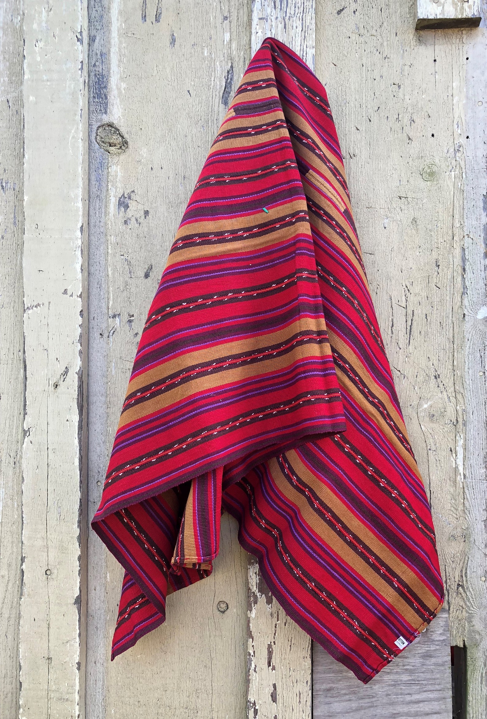 Vintage Solola Tzute Guatemala Hand Woven Textile Red and - Etsy