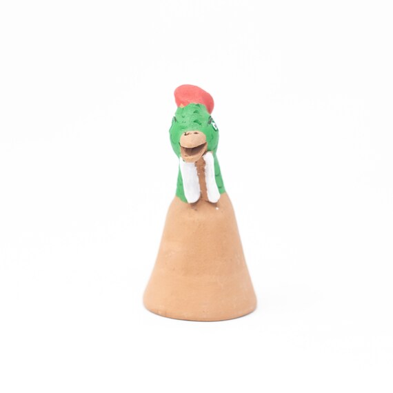 Unique Green Chicken Bell Made in Oaxaca Mexico by Guillermina | Etsy