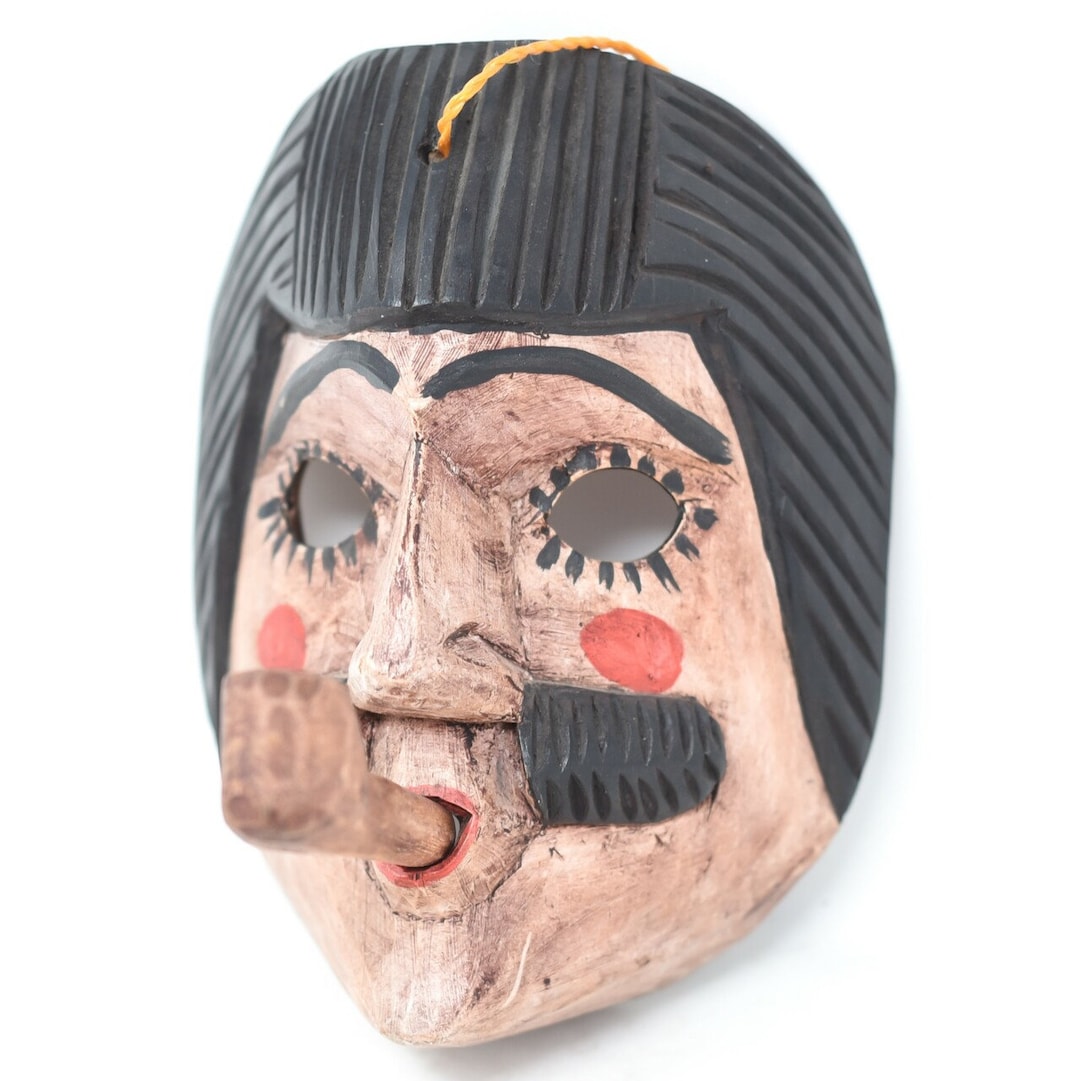 Maximon, San Simon Mask With Pipe, Hand Carved in Guatemala, Fair Trade ...