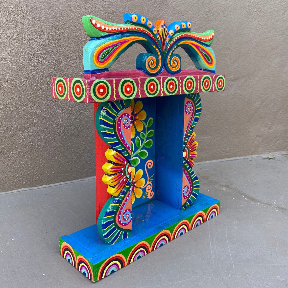 Handmade Guatemalan Folk Art Wooden Painted Altar Religious - Etsy
