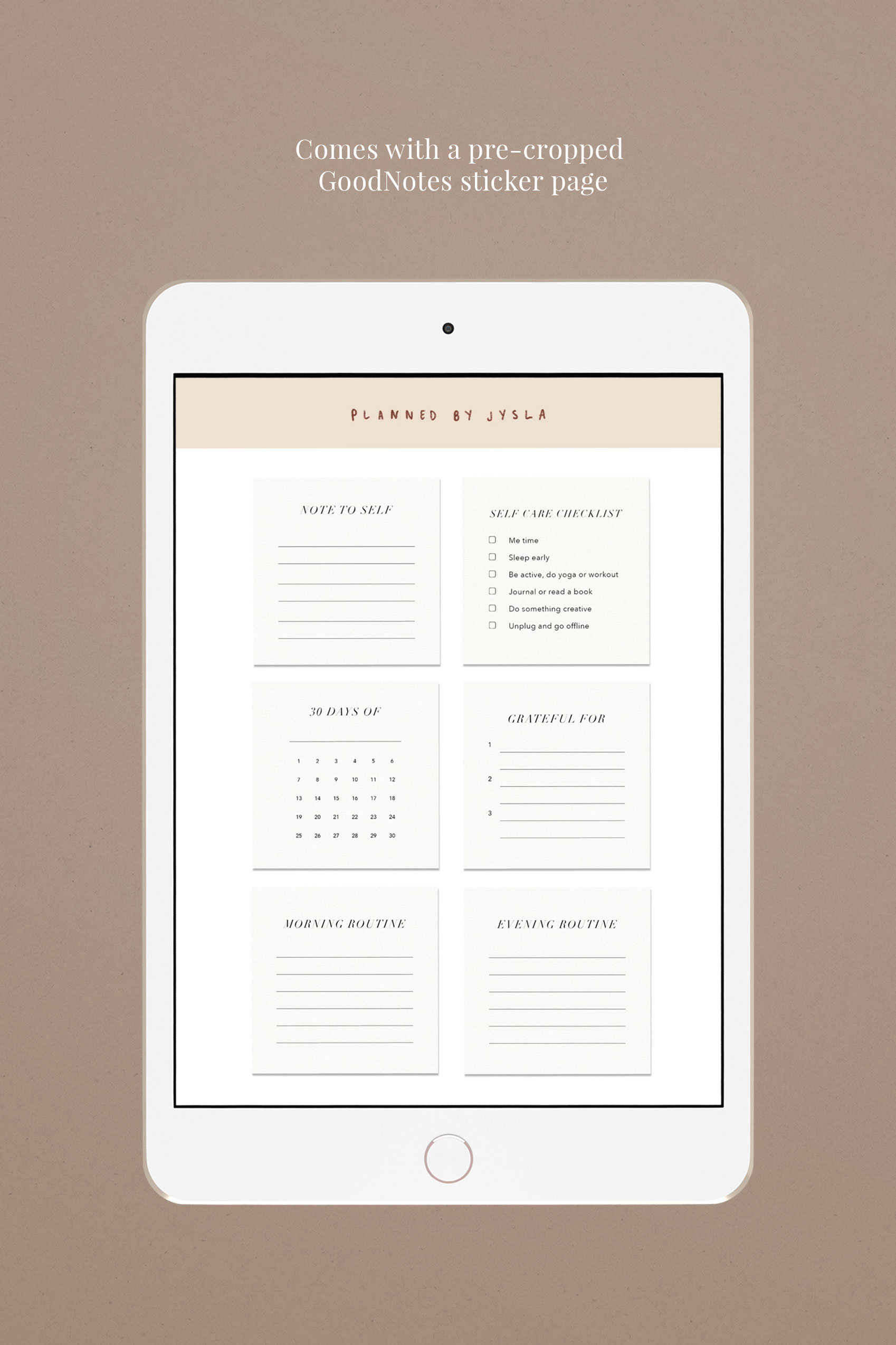 Self Care Digital Sticky Notes Bundle square Goodnotes - Etsy