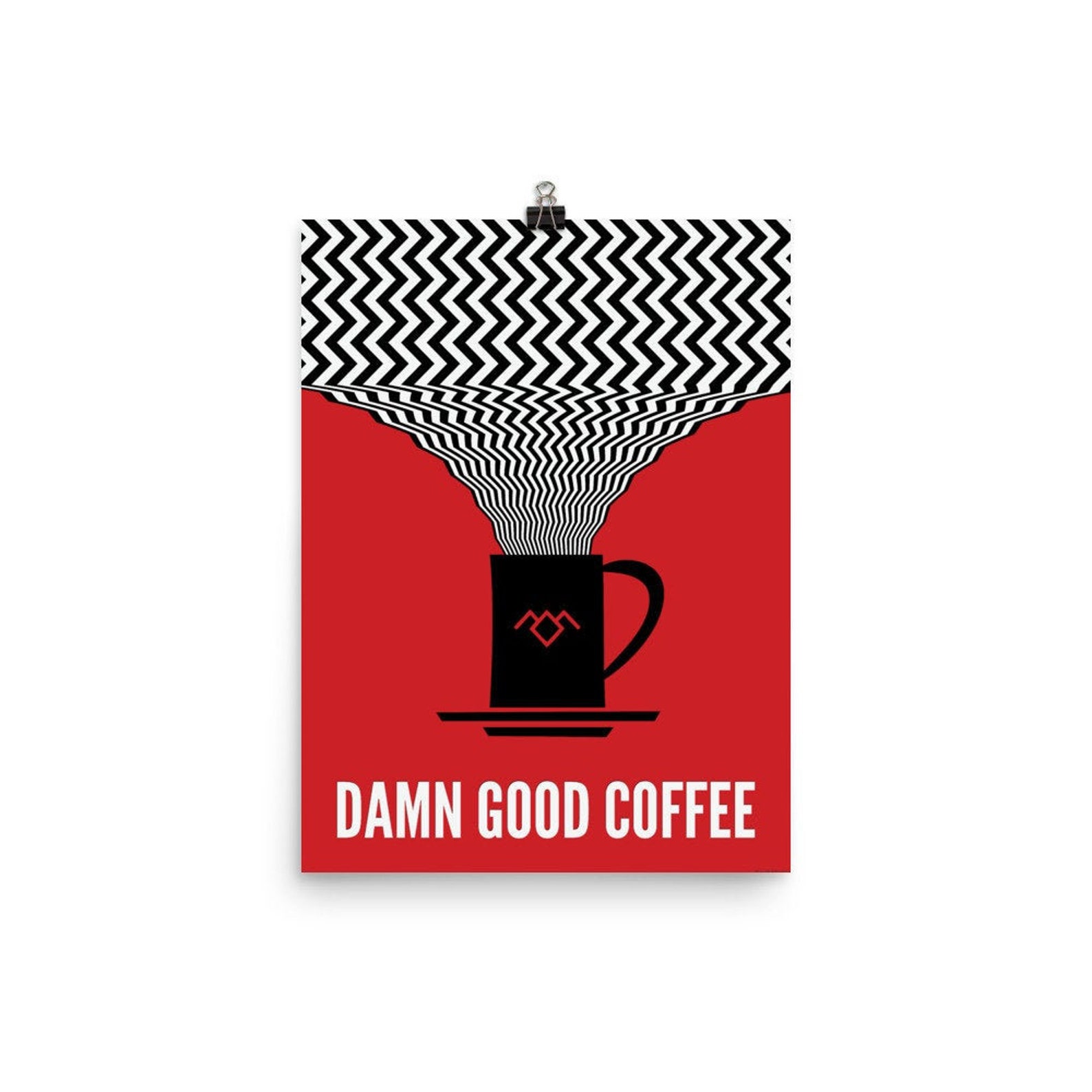 Damn Good Coffee Twin Peaks Poster | Etsy