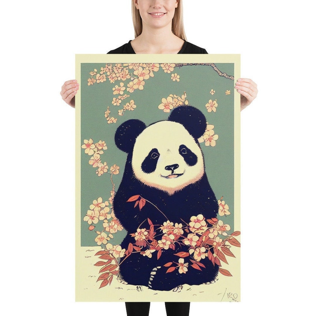Cute Baby Panda Poster, Cute Panda Poster - Etsy