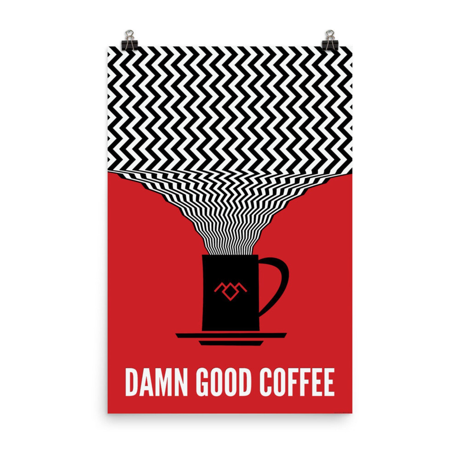 Damn Good Coffee Twin Peaks Poster | Etsy
