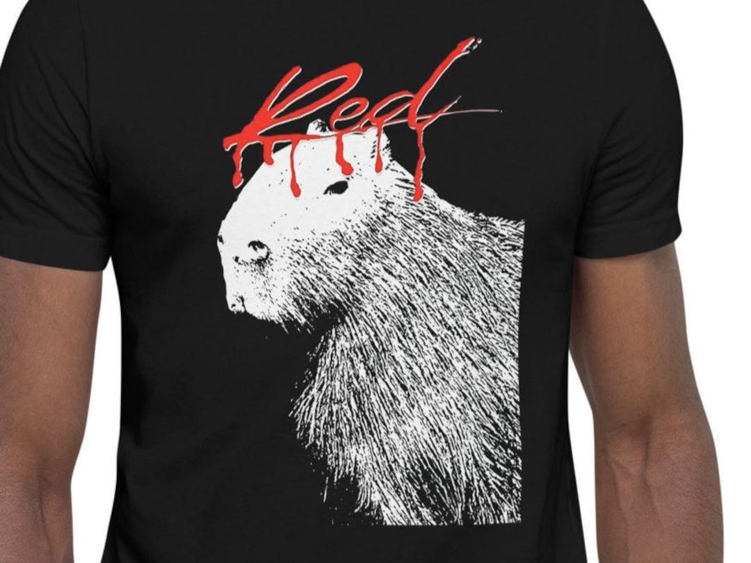 Whole Lotta Red Capybara T-shirt: Hip-hop Streetwear Tee - Etsy