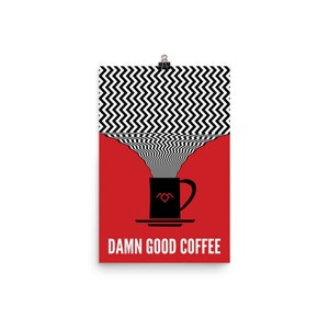 Damn Good Coffee, Twin Peaks Poster - Etsy