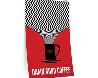 Damn Good Coffee Twin Peaks Poster | Etsy