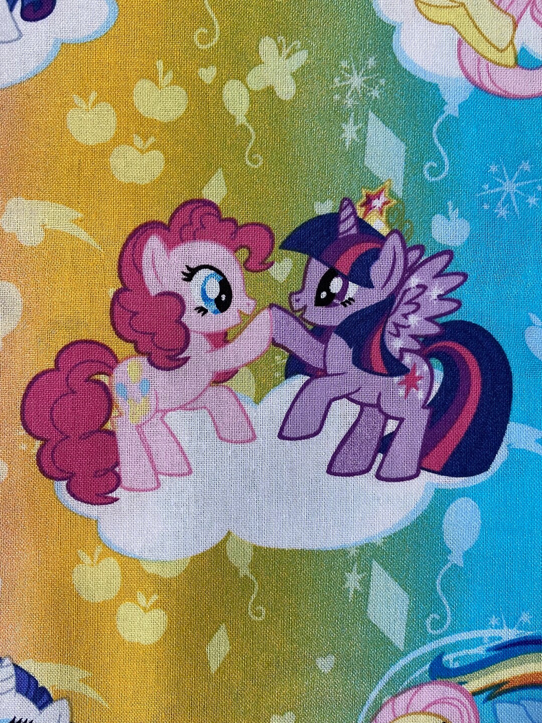 My Little Pony Fabric UNFINISHED Rainbow Ponies Pastel - Etsy