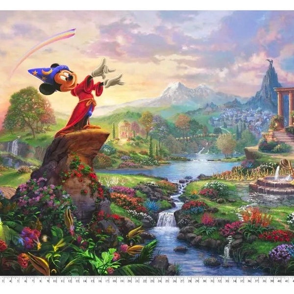 Mickey Mouse Fabric Panel - Etsy