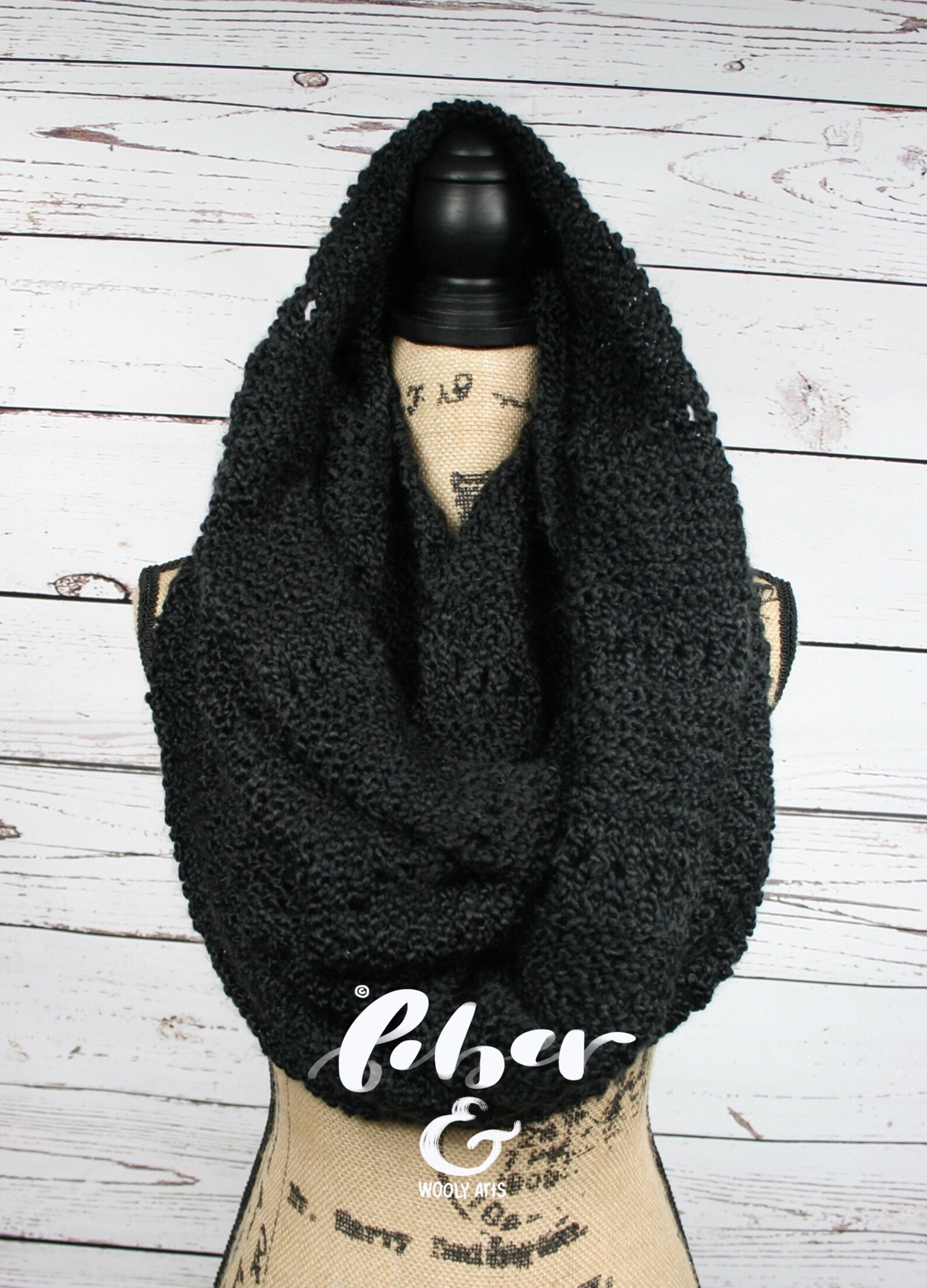 The Jordan Cowl Onyx Cowl Hooded Cowl Infinity Scarf Knit | Etsy