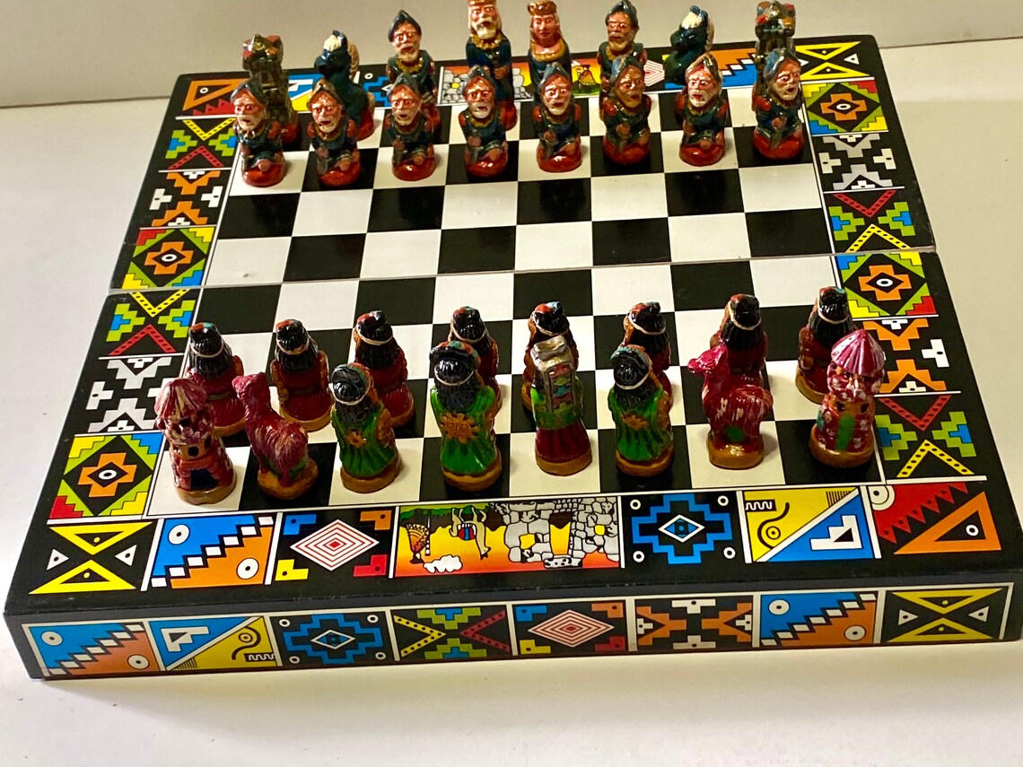 Conquerors Versus Incan Peruvian Chess Set Piece - Etsy
