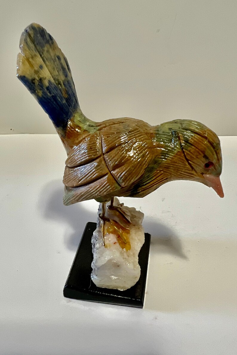 Peruvian Mineral Stone Bird Figurine 3.25"-4.25"h Great Housewarming ...