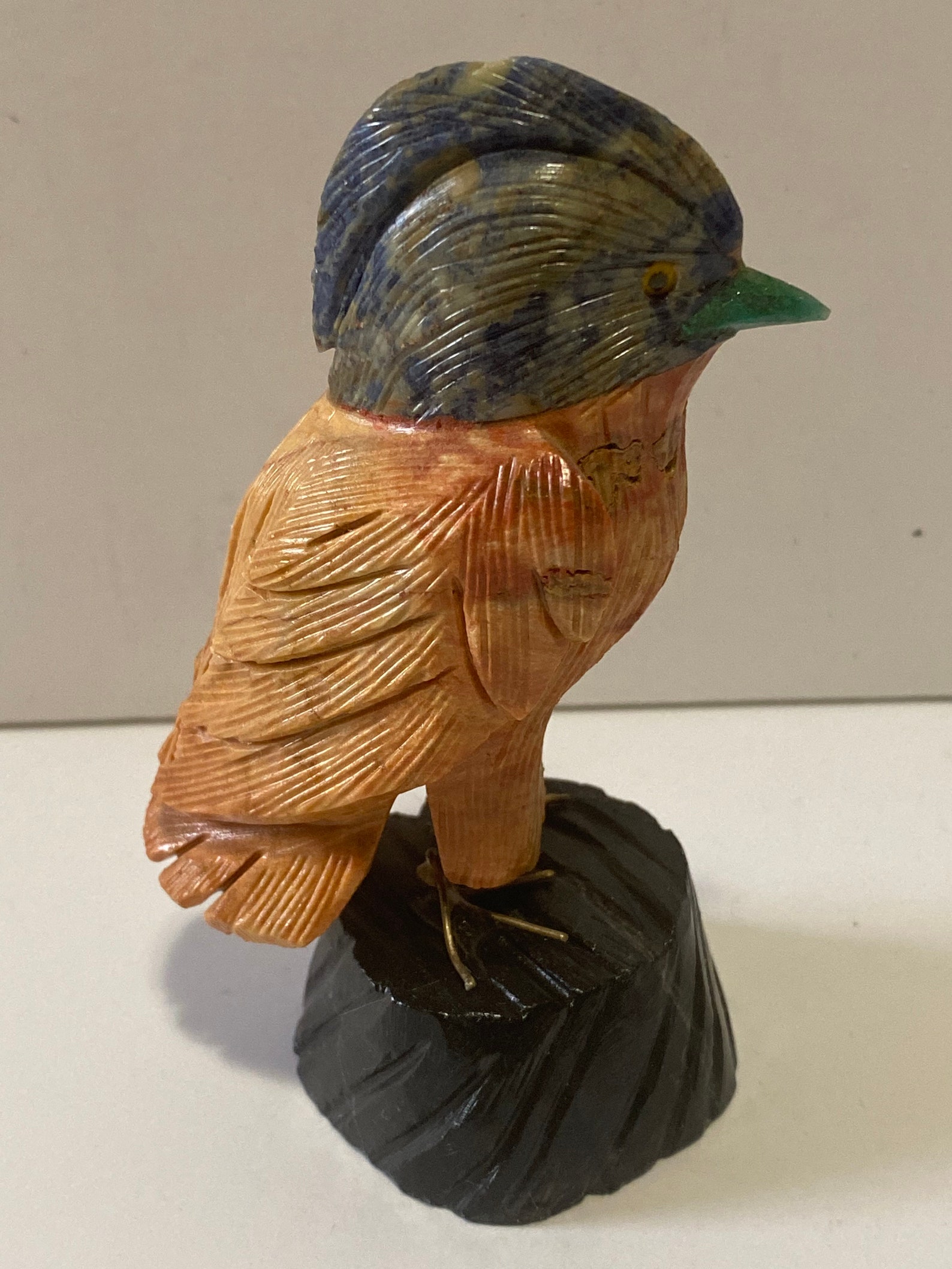 Peruvian Mineral Stone Bird Figurine 3.25"-4.25"h Great Housewarming ...