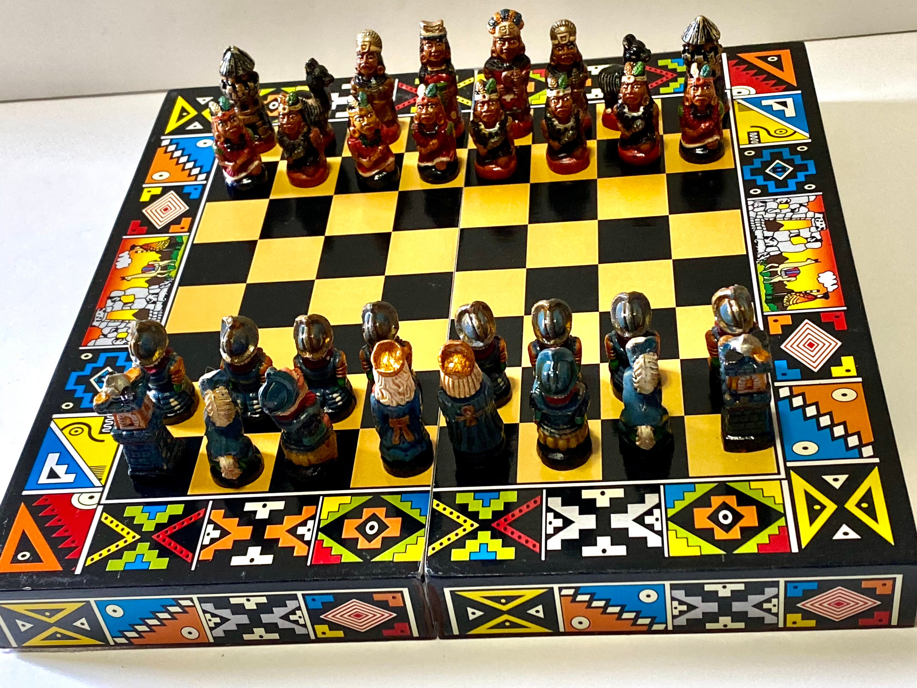 Conquerors Versus Incan Peruvian Chess Set Piece | Etsy