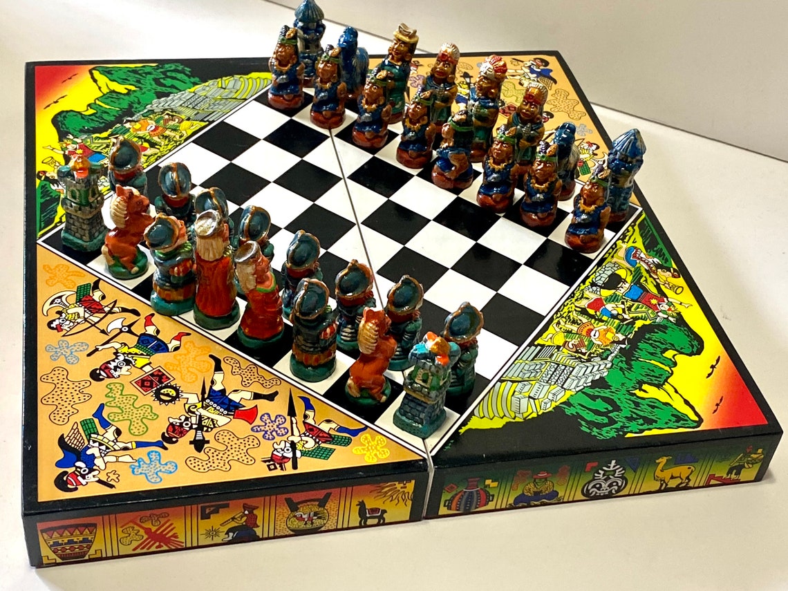 Conquerors Versus Incan Peruvian Chess Set Piece - Etsy