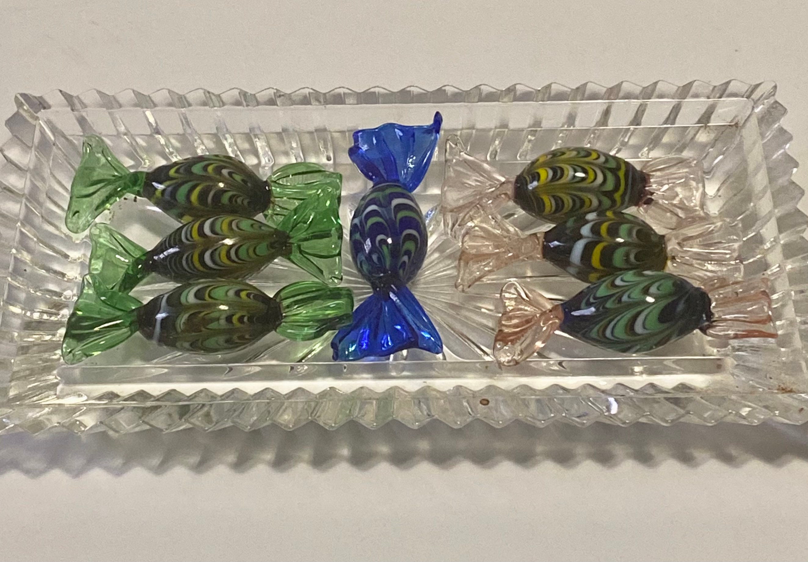 Set of 7 Glass Sweet Candy Decorative Ornament for Home - Etsy