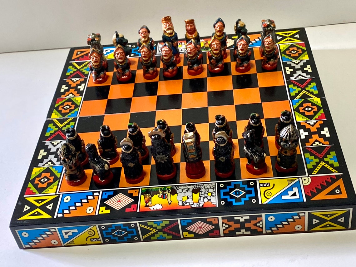 Conquerors Versus Incan Peruvian Chess Set Piece - Etsy
