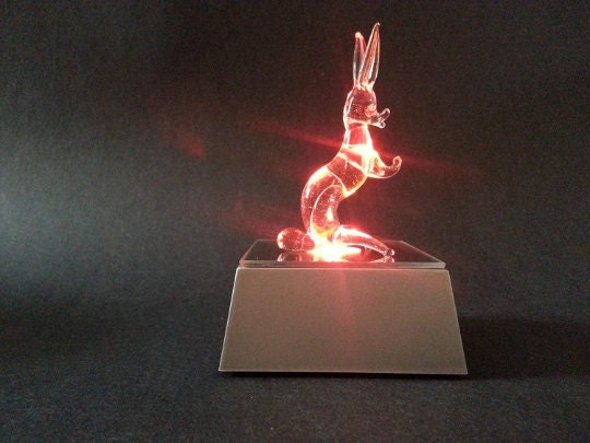 Blown Glass Animal Figurines With Removable LED Base - Etsy