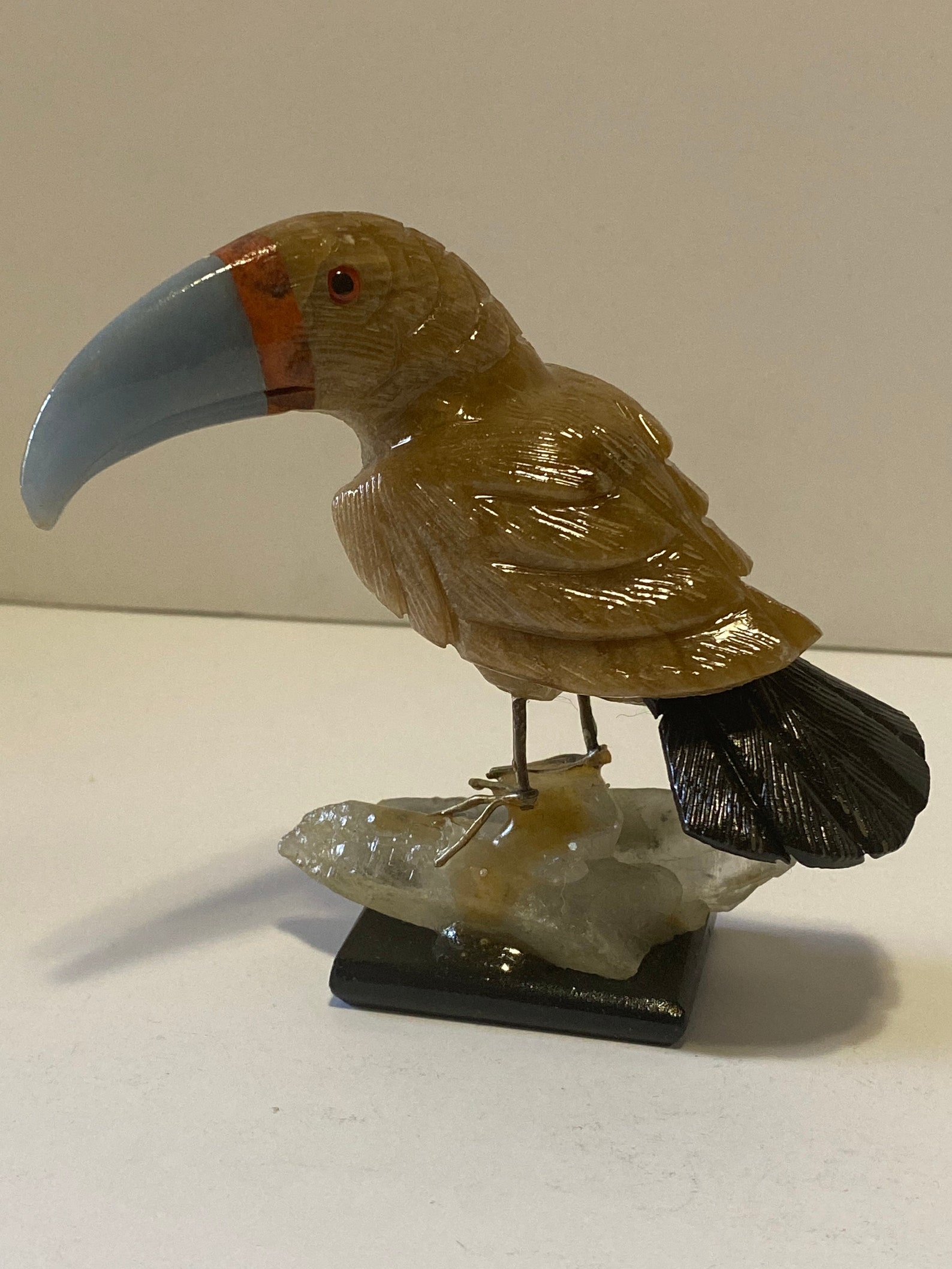 Peruvian Mineral Stone Bird Figurine 3.25"-4.25"h Great Housewarming ...