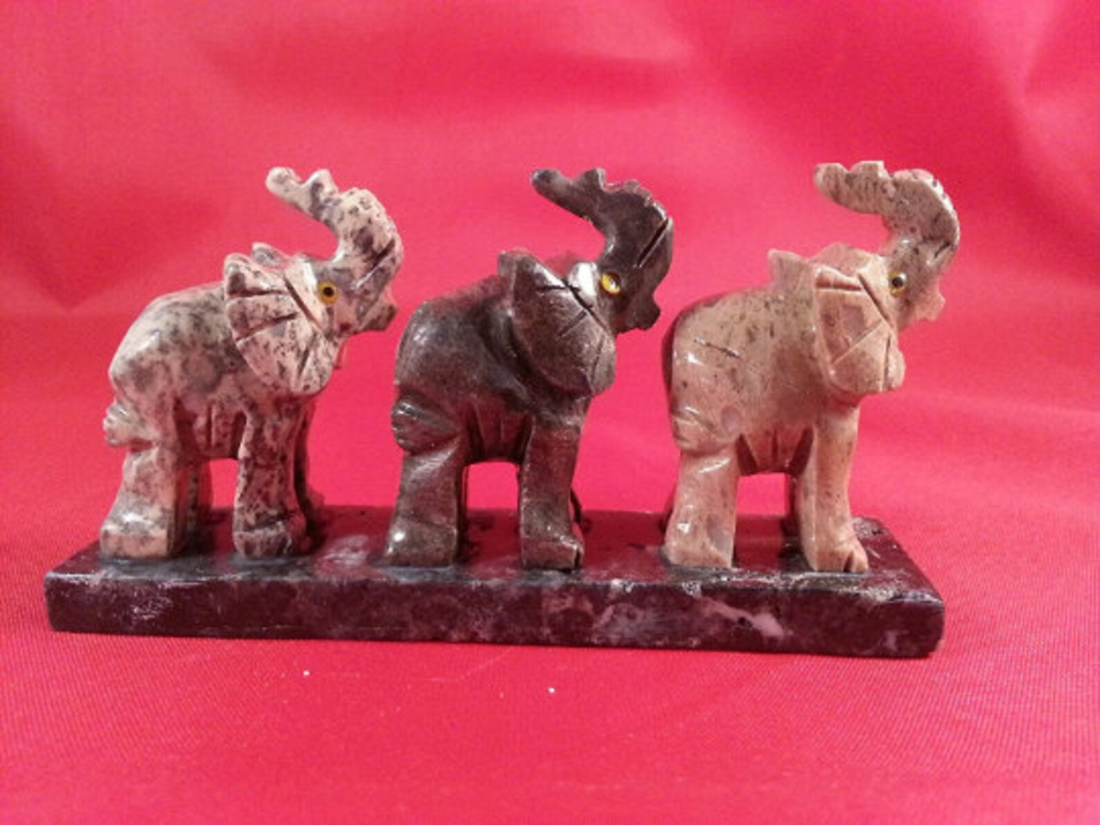 Set of Three Soapstone Animal Figurines - Etsy Canada