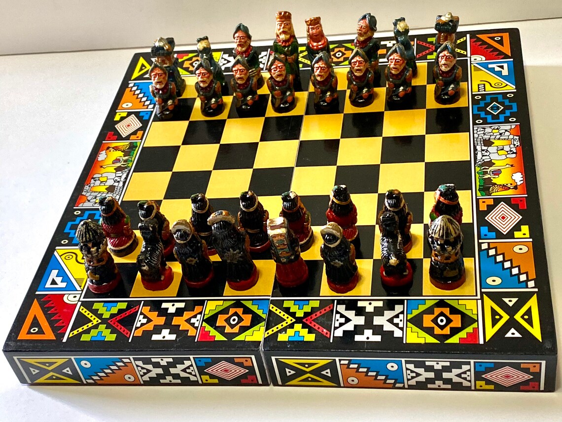 Conquerors Versus Incan Peruvian Chess Set Piece - Etsy
