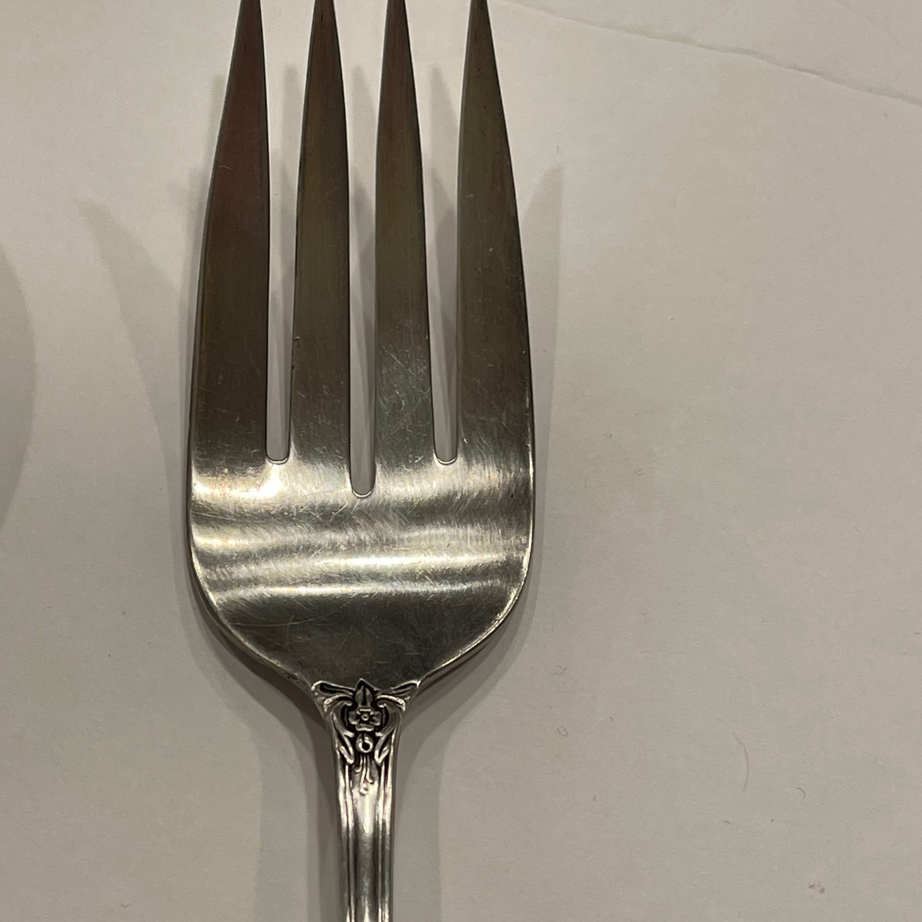 Antique 1800s Wm Rogers Mfg Co Extra Plate Silverware Serving Spoon ...