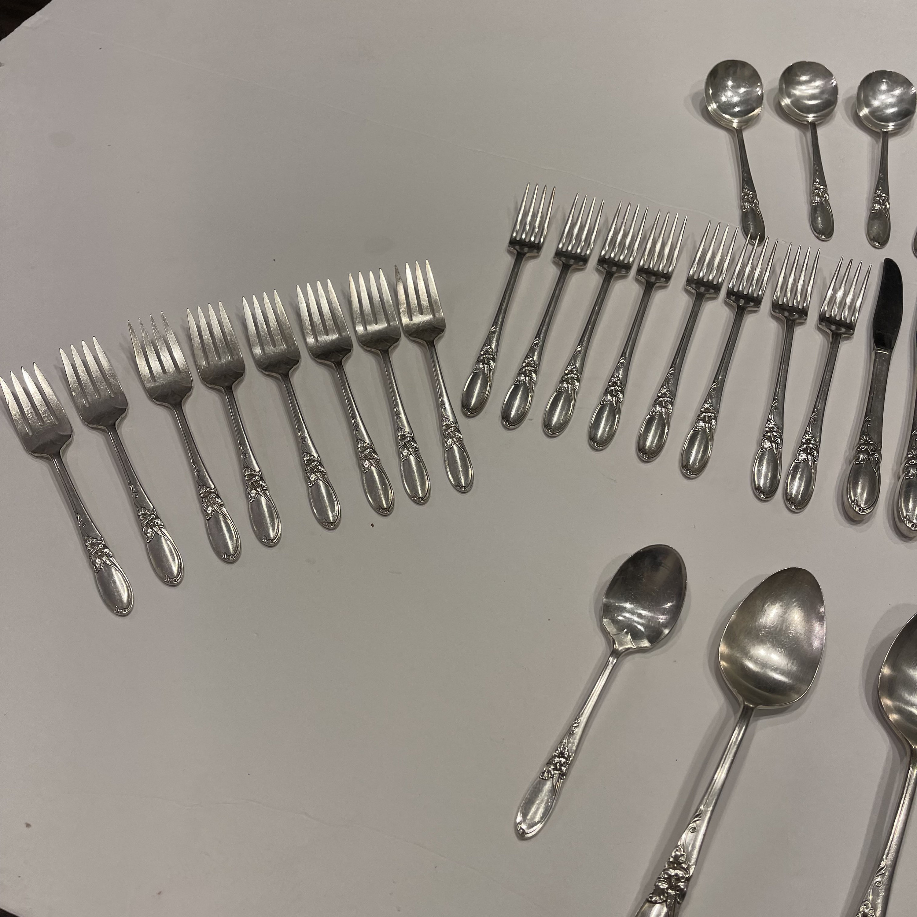 Vintage 1953 Oneida Community Silverware White Orchid - Etsy