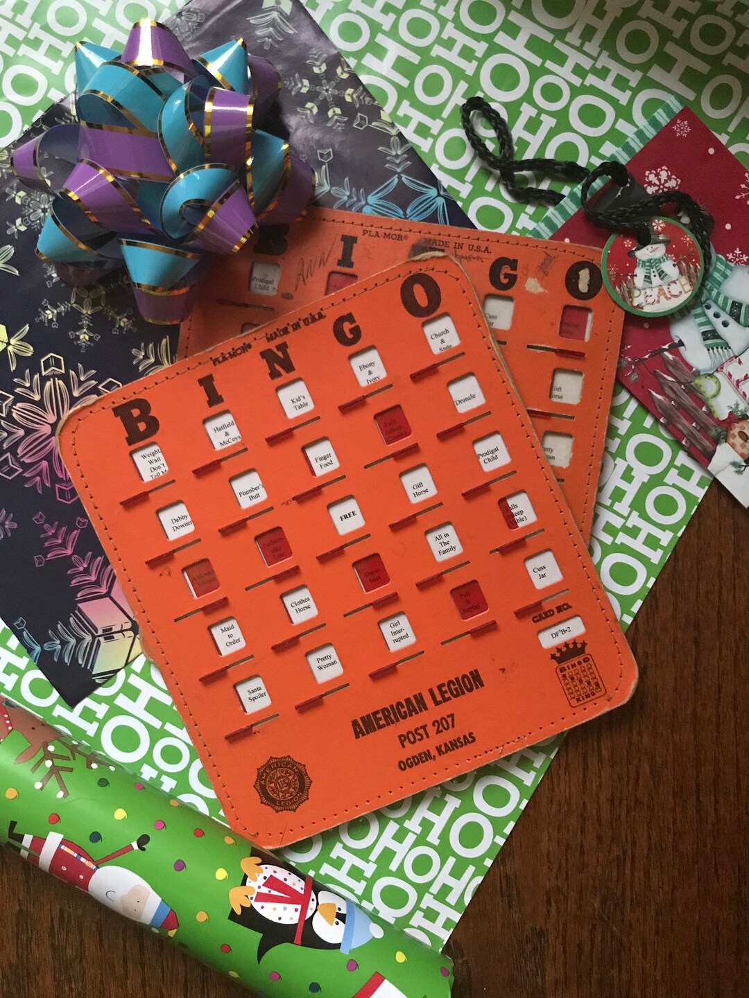 Dis-functional Family Bingo - Vintage Up-cycled Bingo Cards W/ an ...