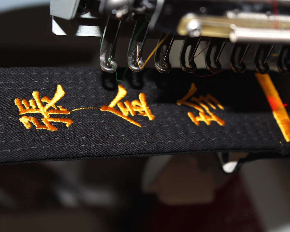 Custom Embroidery Black Belt for Martial Arts Taekwondo - Etsy