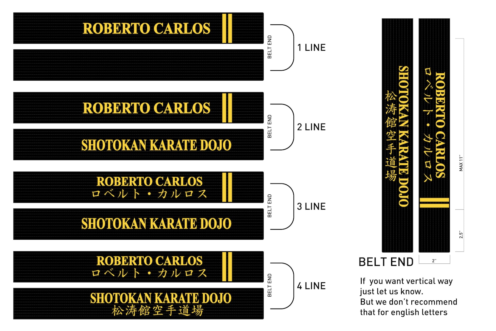 Custom Embroidery Black Belt for Martial Arts, Taekwondo, Karate, Moodukkwan, 2 Black Belt ...