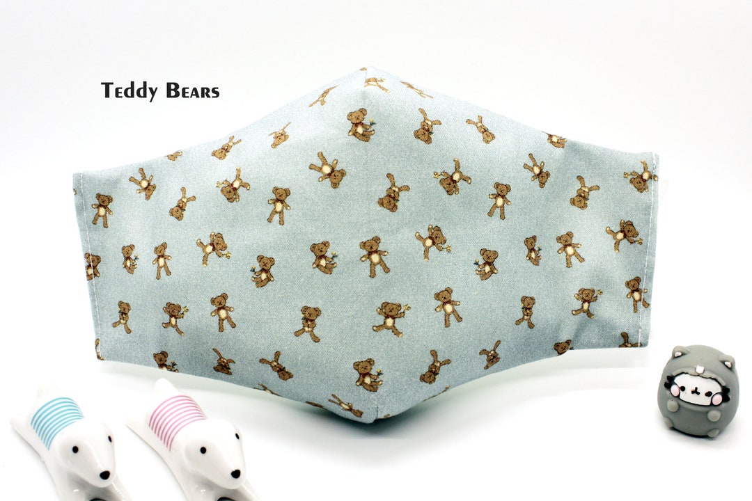 Teddy Bear / Teddy Bear Face Mask / Cute Face Mask / - Etsy