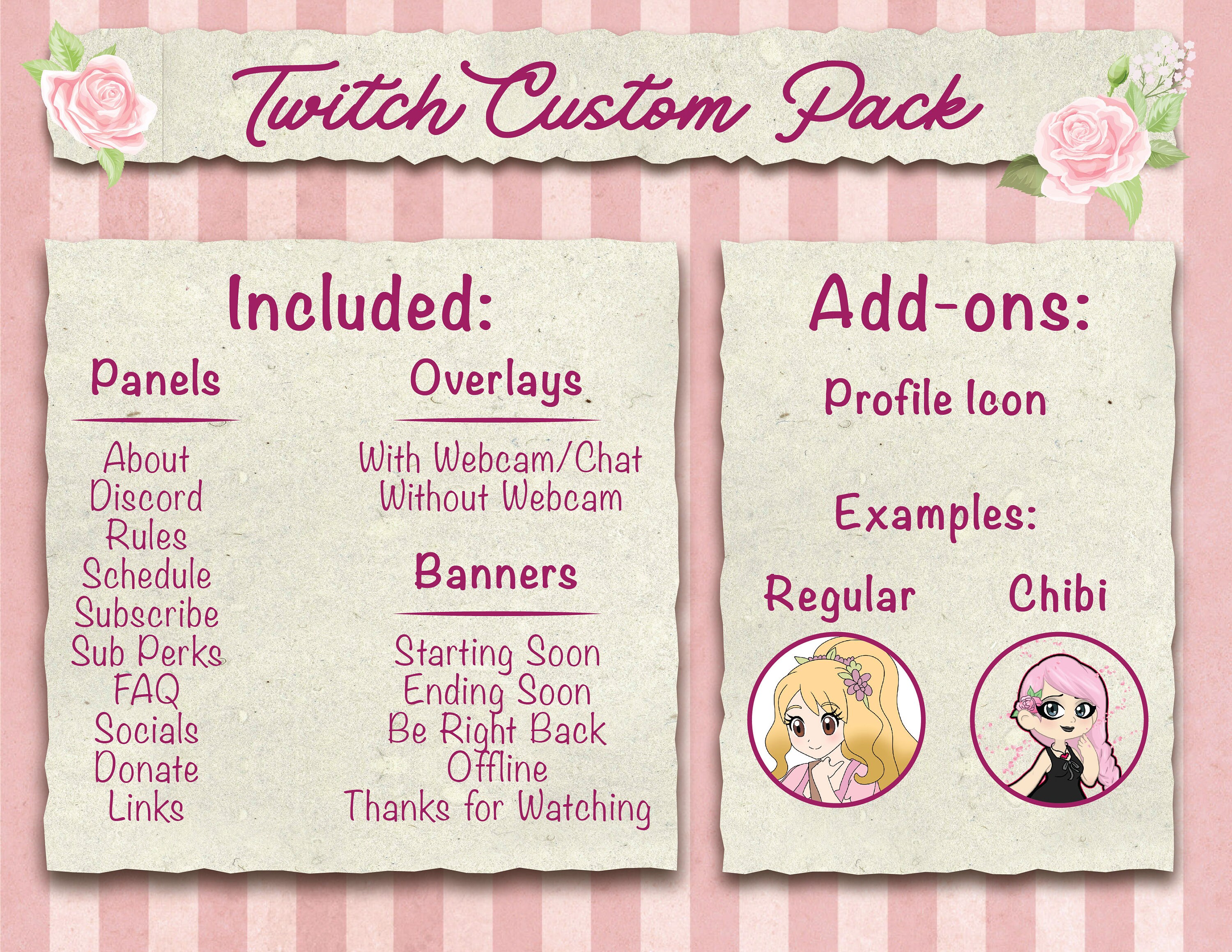 Custom Twitch Overlay Commission | Etsy