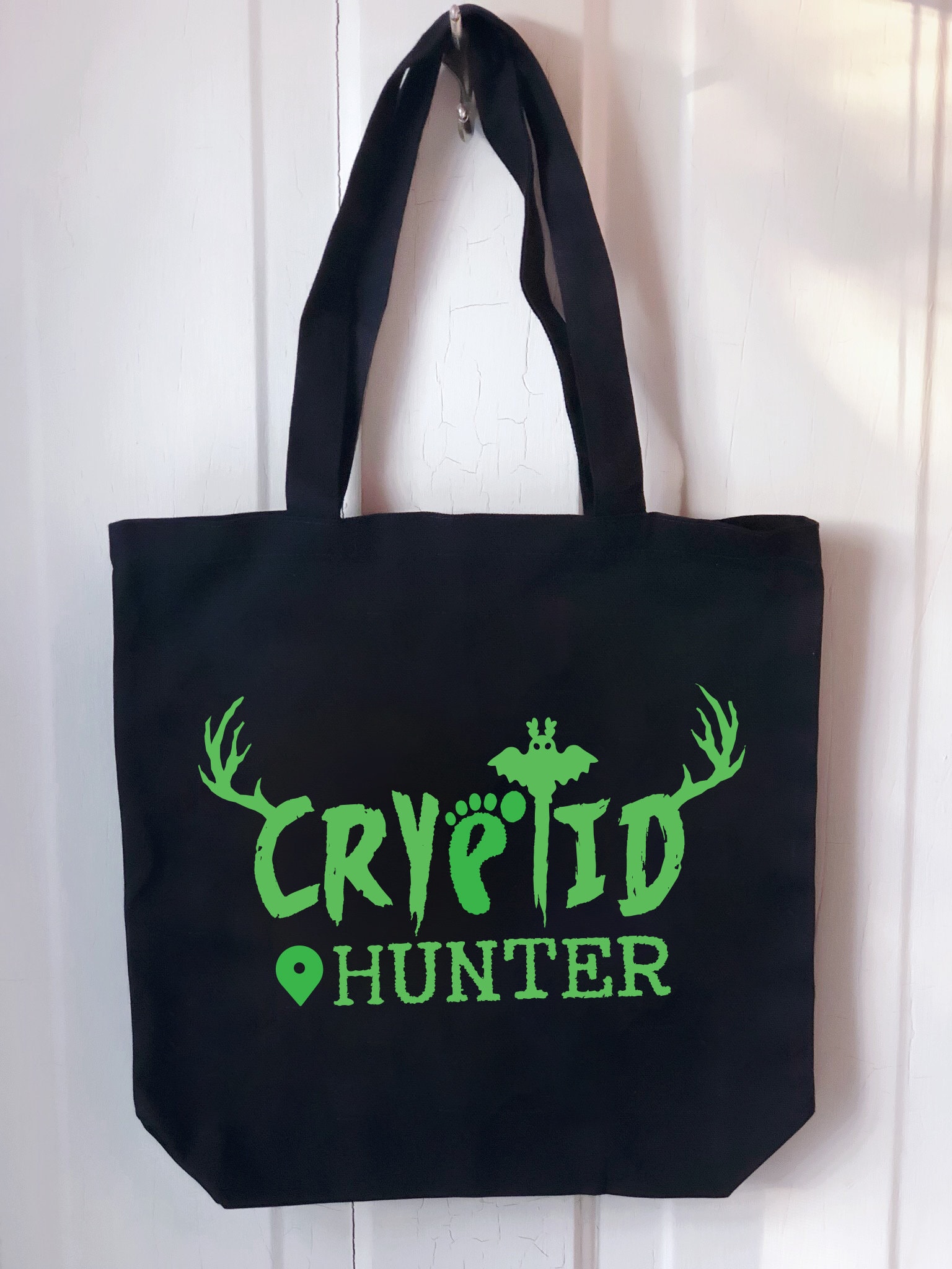 Cryptid Hunter Tote Knitting Tote Tote Bag Knitting Bag | Etsy